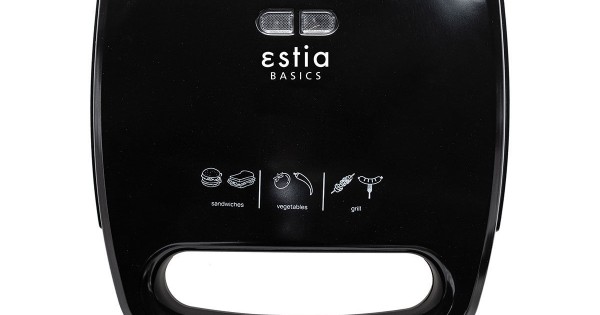 ESTIA ΤΟΣΤΙΕΡΑ BLACK PLUS 2 ΘΕΣΕΩΝ 750w ΜΑΥΡΗ