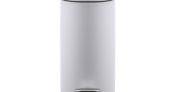 ESTIA ΧΑΡΤΟΔΟΧΕΙΟ ΜΠΑΝΙΟΥ SLIM SOFT CLOSE 5lt ΜΑΤ ΛΕΥΚΟ