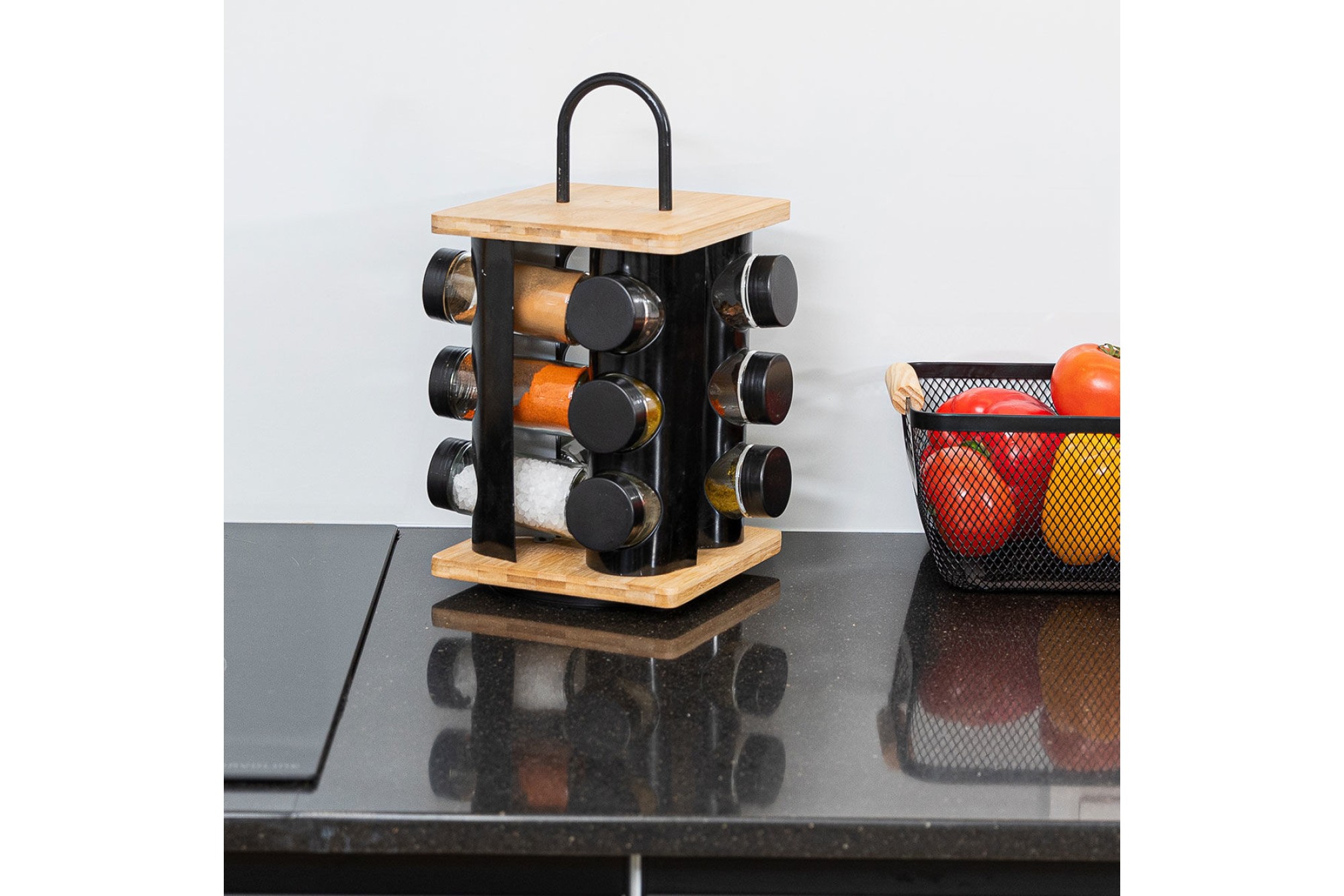 ESTIA ΒΑΣΗ ΜΠΑΧΑΡΙΚΩΝ BAMBOO ESSENTIALS ΜΕ 12 ΓΥΑΛΙΝΑ ΔΟΧΕΙΑ ...